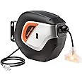 Amazon.com: Giraffe Retractable Extension Cord Reel 50ft 14/3AWG Heavy Duty Power Cord Storage ...