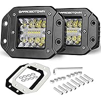 Amazon.com: Flush Mount LED Pods, OFFROADTOWN 2pcs 5'' 78W Driving ...