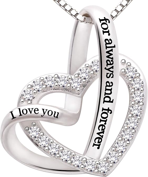 ALOV Jewelry Sterling Silver"I love you for always and forever" Love ...