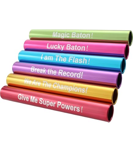 Optic Yellow Batons Plastic Relay Batons (6-Pack) - Bright Yellow ...