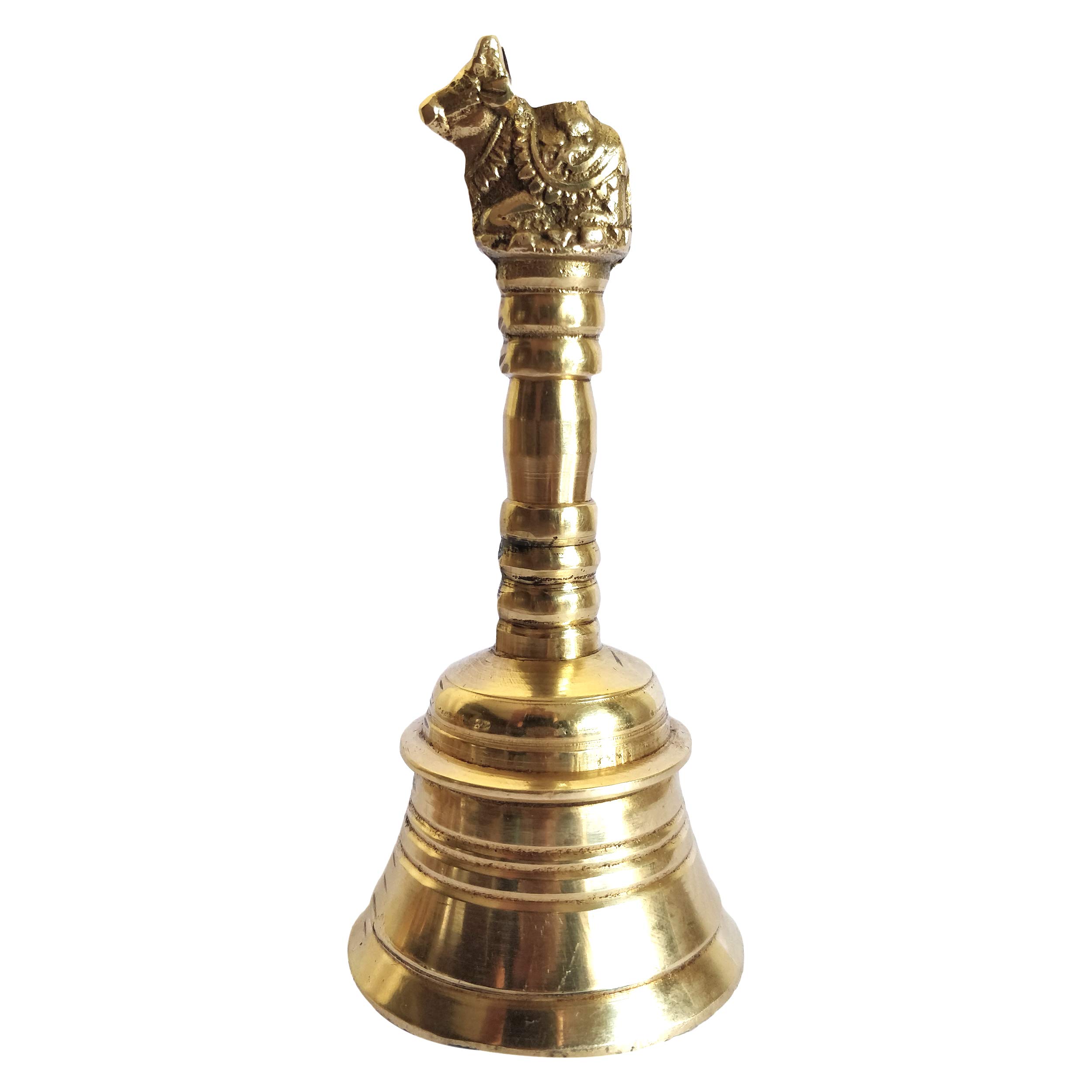 Mua GURU JEE? Brass Gannti Nandi Ghanti Small Hand Held Bell Musical ...