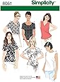 Amazon.com: New Look Sewing Pattern 6598 Misses Tops, Size A (8-10-12 ...