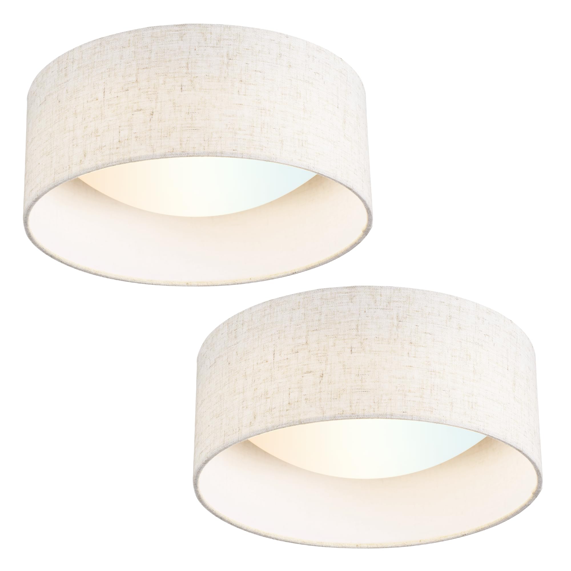Hamilyeah LED Flush Mount Ceiling Light Fixture Set of 2, 10 inch Kitchen Ceiling Light Fixture ...