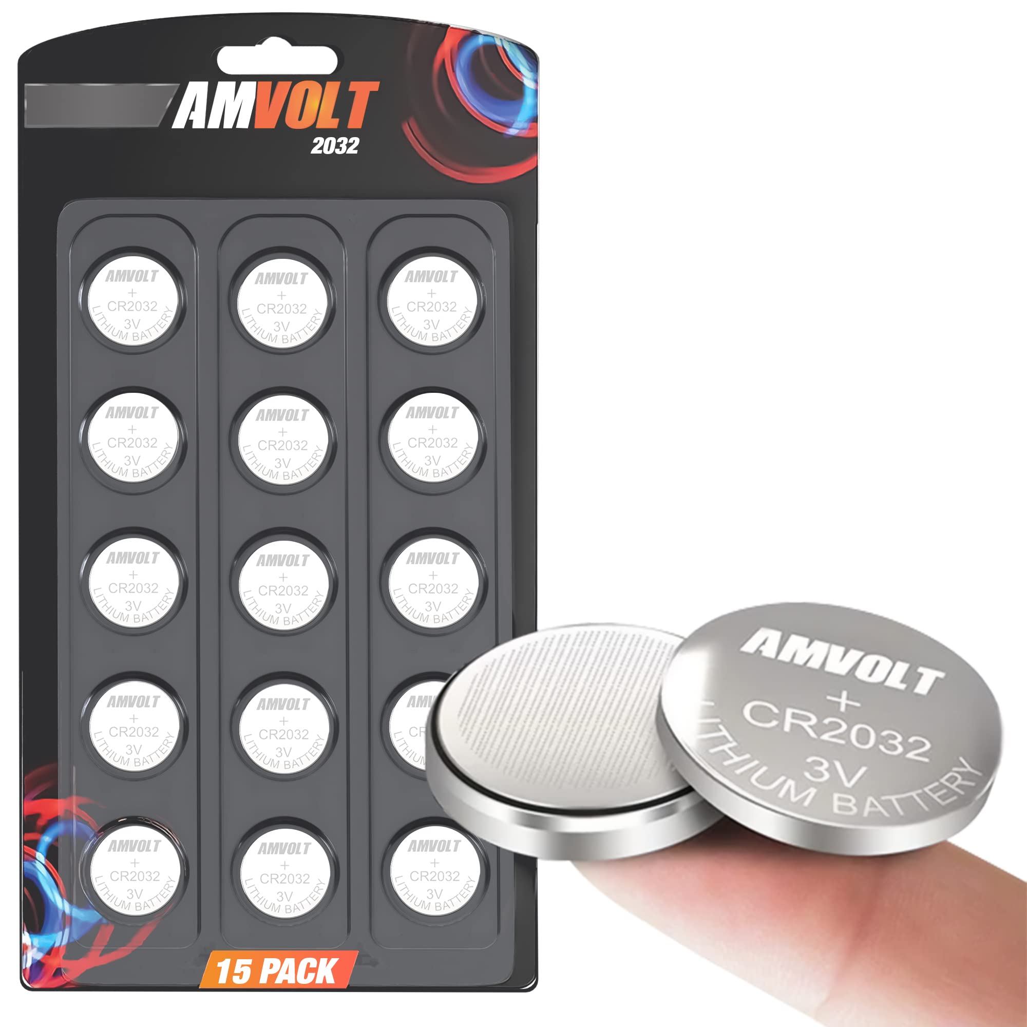 Mua AmVolt 15 Pack CR2032 Batteries - [Extended Life] Airtag Battery ...