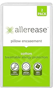 Amazon.com: Aller-Ease Cotton Pillow Protectors, Standard (Pack of 2 ...