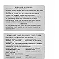 Amazon.com : DGXMD Miranda Warning Card - Double-sided Miranda Rights ...