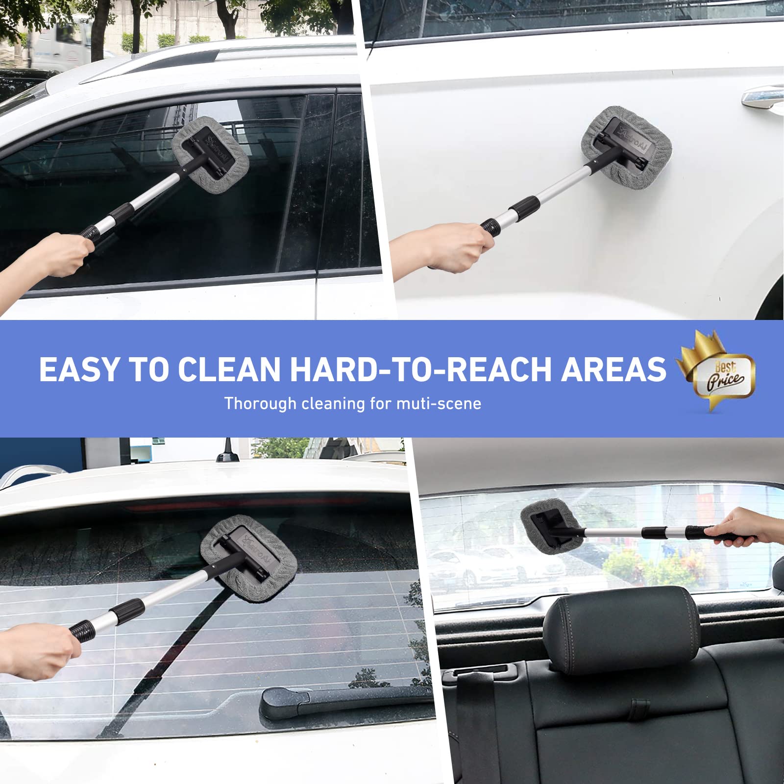 Mua AstroAI Windshield Cleaner, Microfiber car Window Cleaner with 4 ...