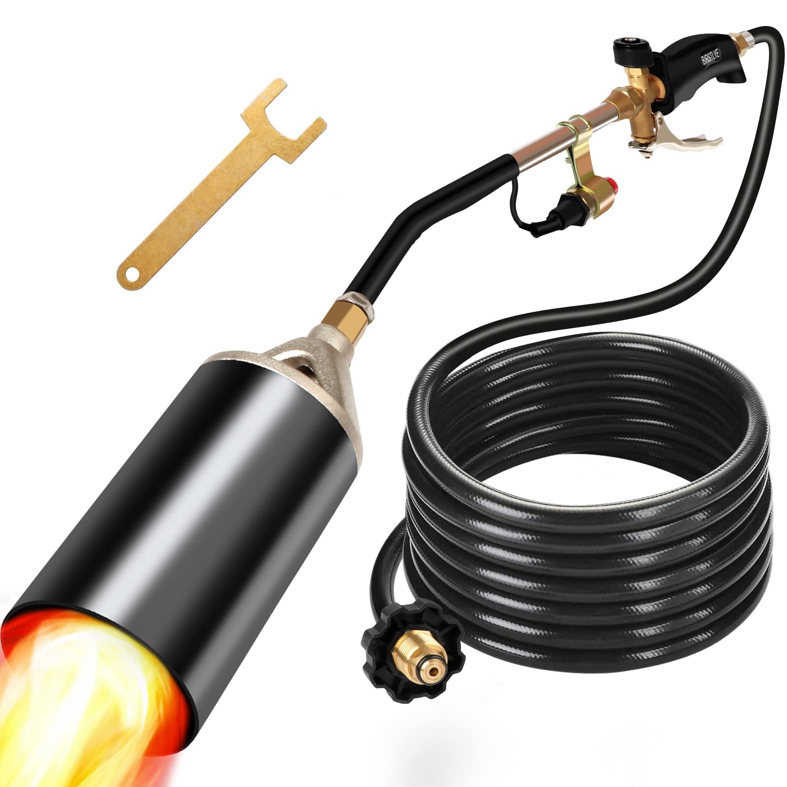 Propane Torch Burner Weed Torch High Output 500,000 BTU with 9.8FT Hose ...