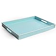 Accents by Jay Rectangular Tray with Handle, Teal : Amazon.ca: Home