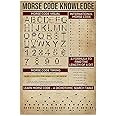 Amazon.com : Vintage Metal Sign Morse Code Knowledge Poster Tin Sign ...