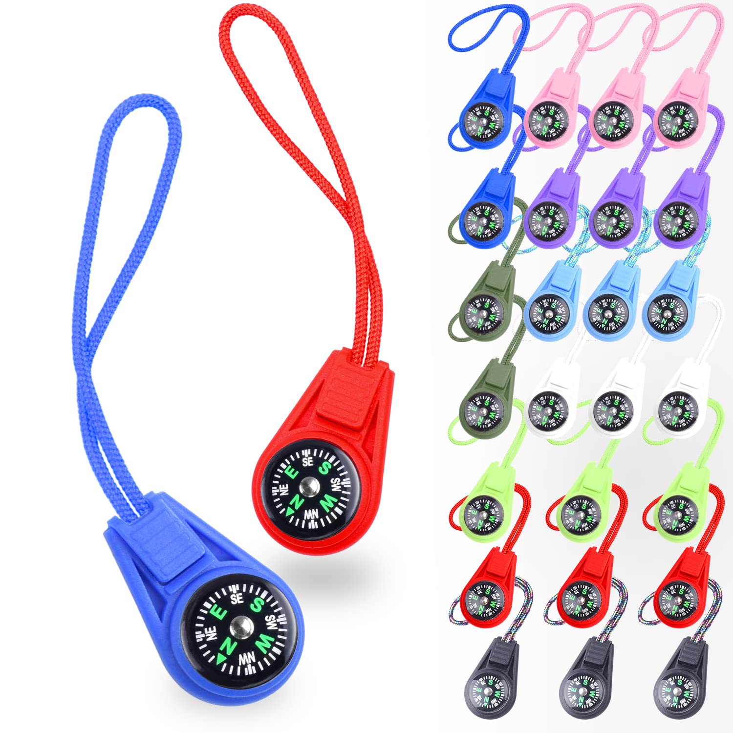 Mua 25 Pack Compass for Kids Compass Hiking, Mini Compass Survival ...