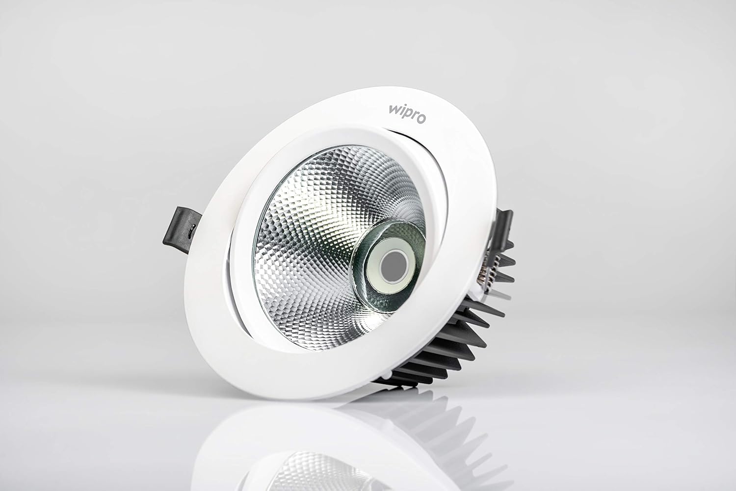 Buy wipro Glitz 6 Watt Round Panel Recessed COB Mounted White LED Down ...