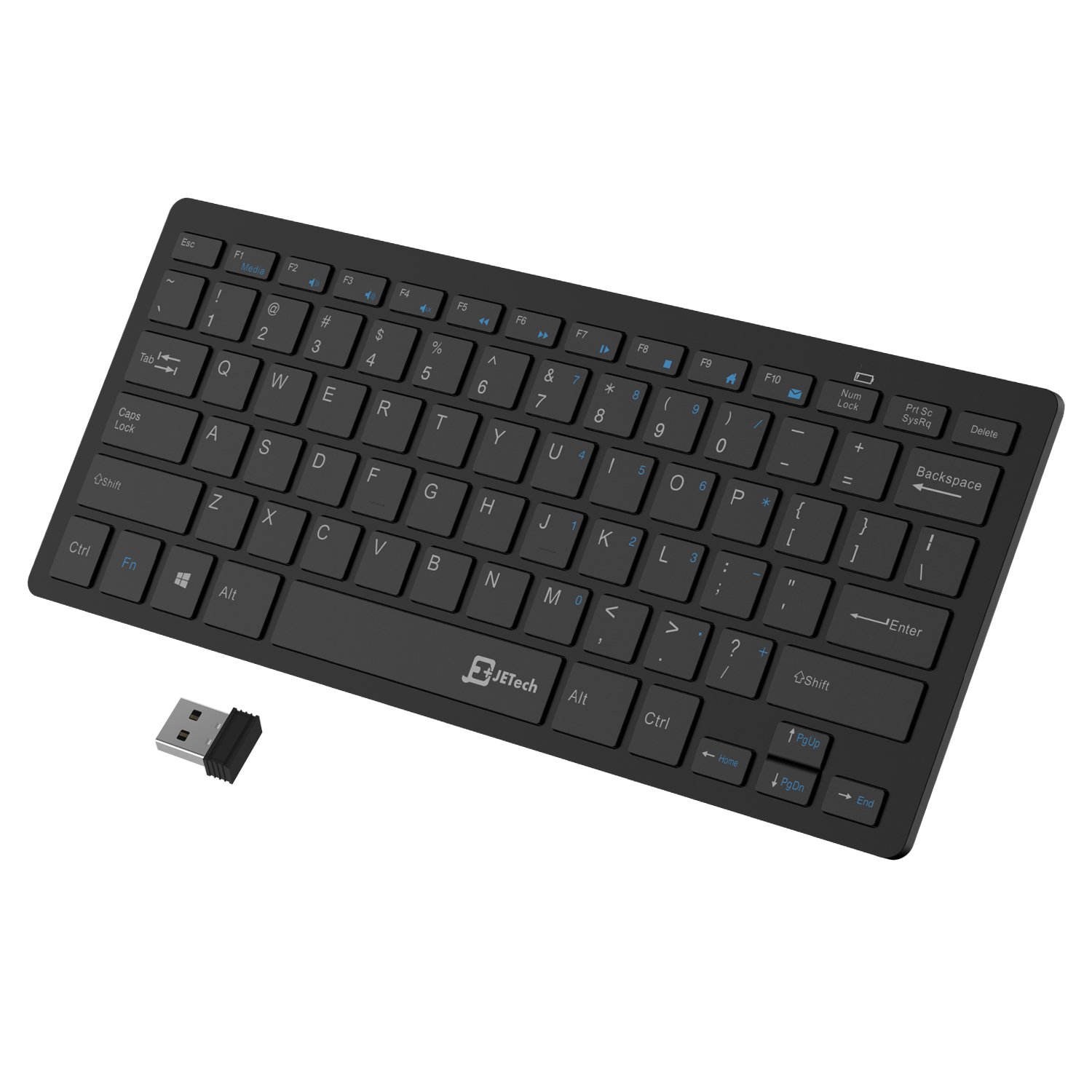 JETech Ultra-Slim 2.4G Wireless Keyboard for Windows (Black) | eBay