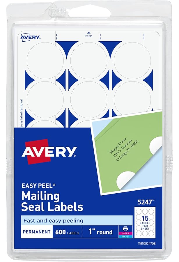 Avery Removable Neon Green Dot Stickers 1/2 Inch, Pack Of 840 Round ...