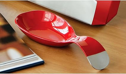 Decorative Spoon Rest Made Of Red Enamel Material & New Design: Amazon ...