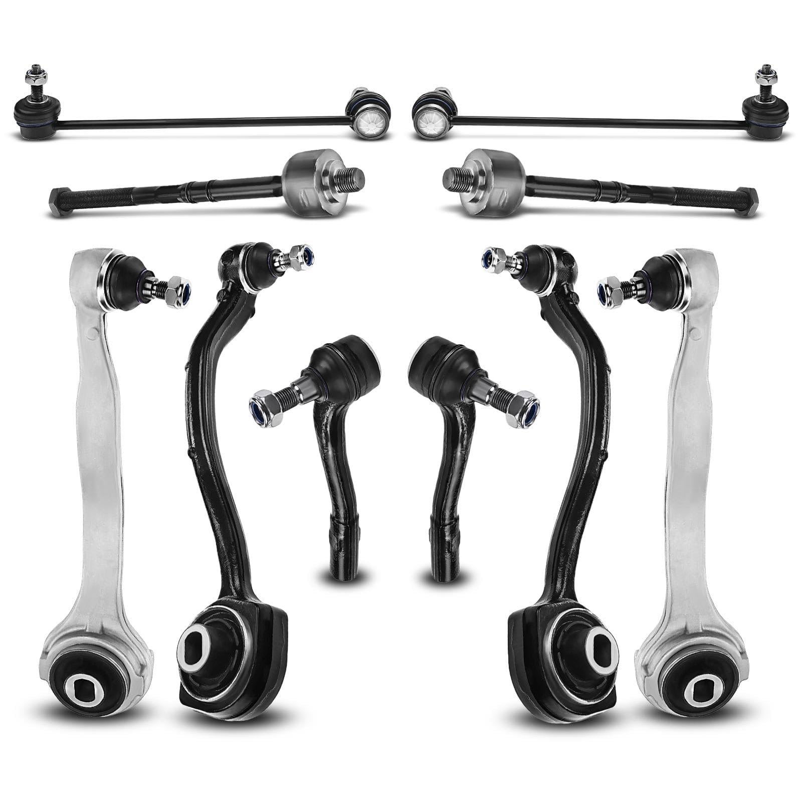 A-Premium 10Pc Front Suspension Kit, Upper & Lower Control Arm, Inner ...