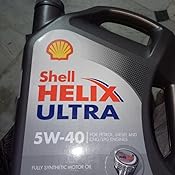 Shell Helix Ultra 550041109 5W-40 API SN Fully Synthetic Car Engine Oil ...