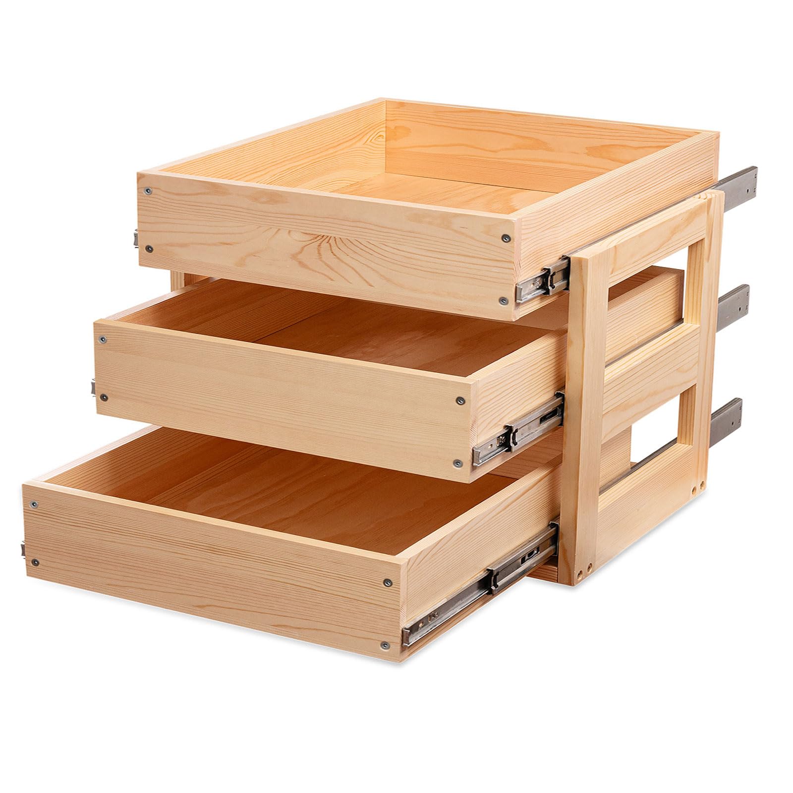 Mulush Pull Out Drawers For Cabinets, 26''W×21''D×19''H Soft Close ...