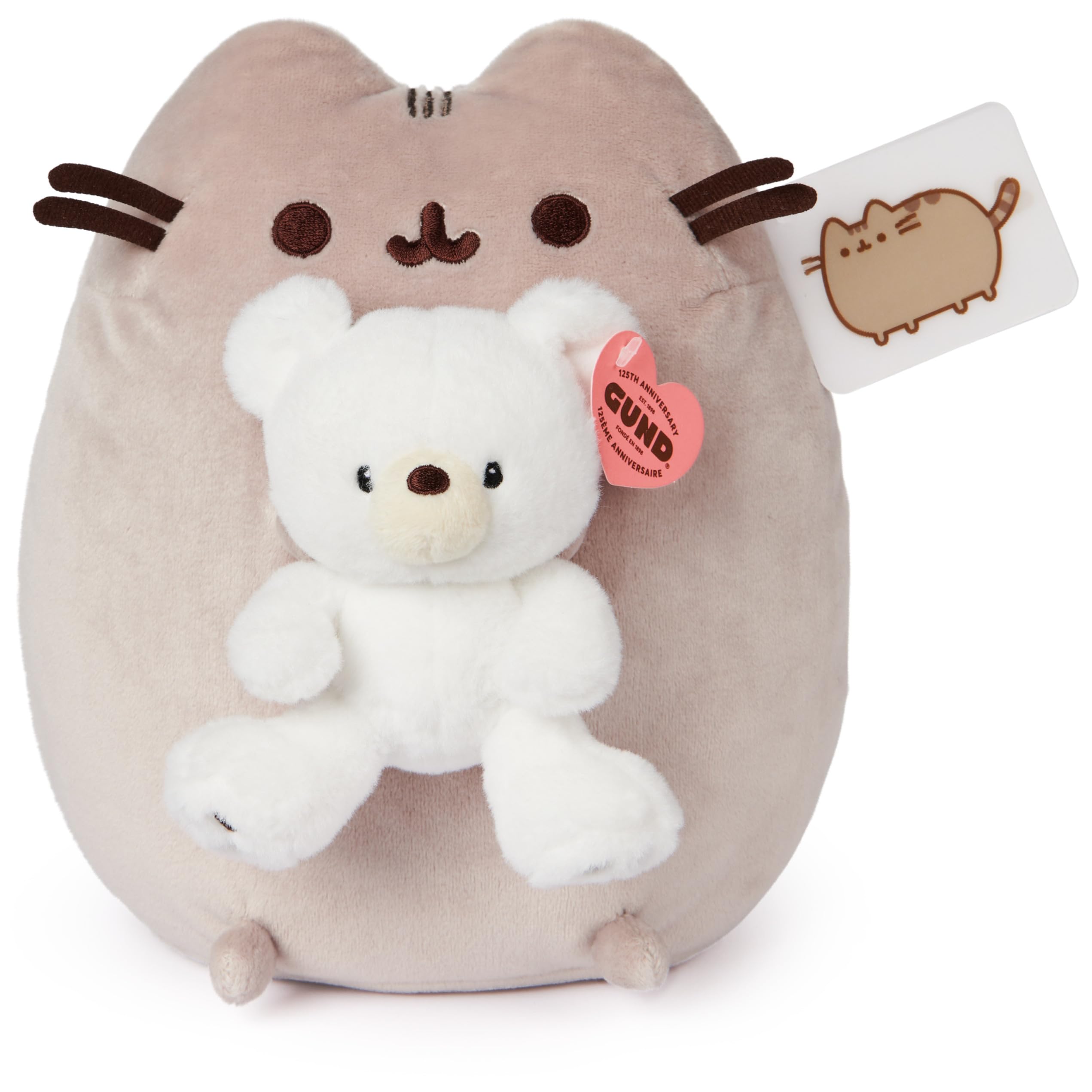 Mua GUND Pusheen with Kai Bear Plush, Stuffed Animal Cat with Teddy ...