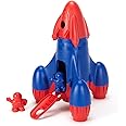 Amazon.com: Green Toys Rocket, Red/Blue - 4 Piece Pretend Play, Motor ...