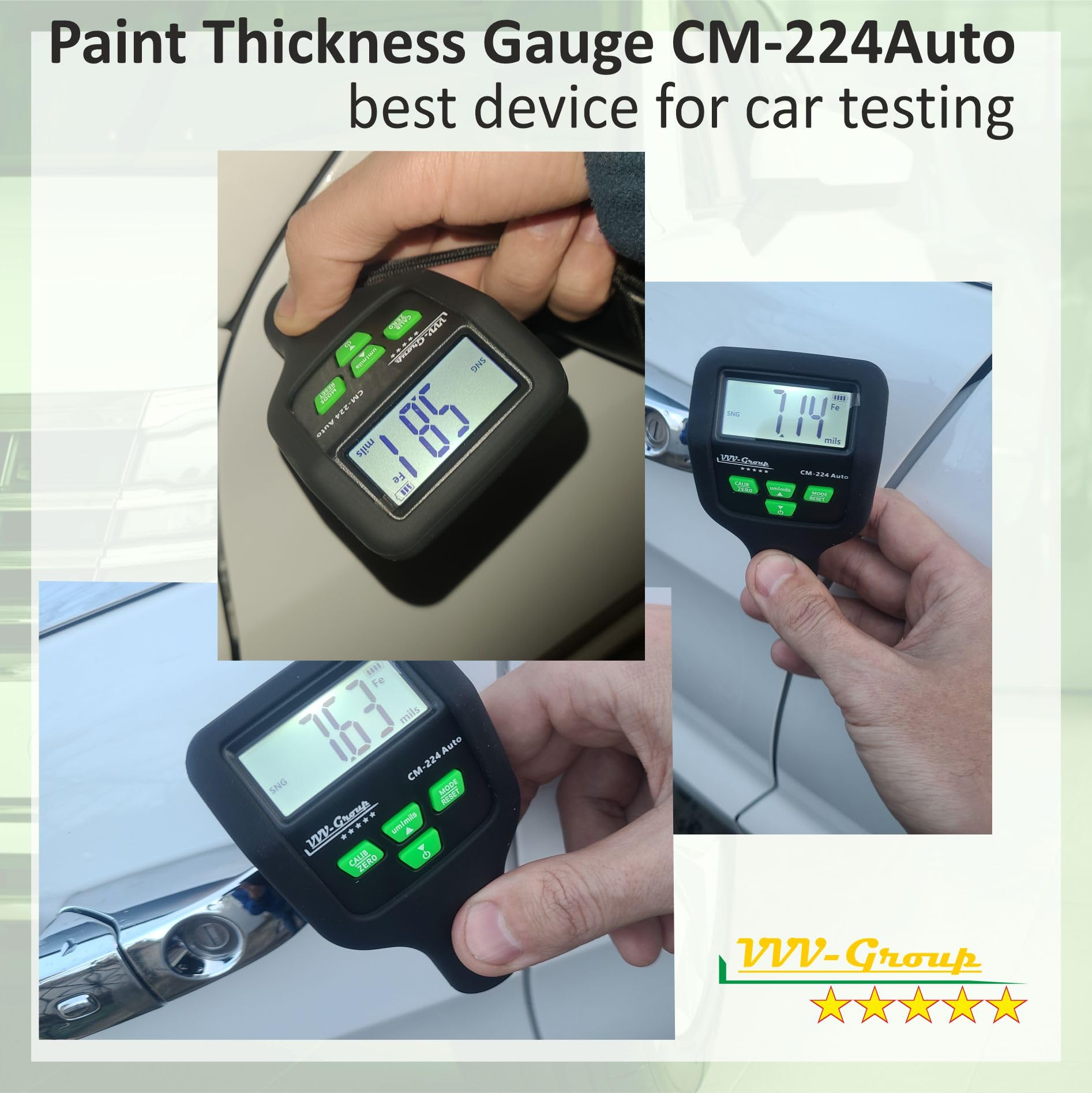 Mua Paint Thickness Gauge CM-224 Auto/Best Micron Mil car Coating ...