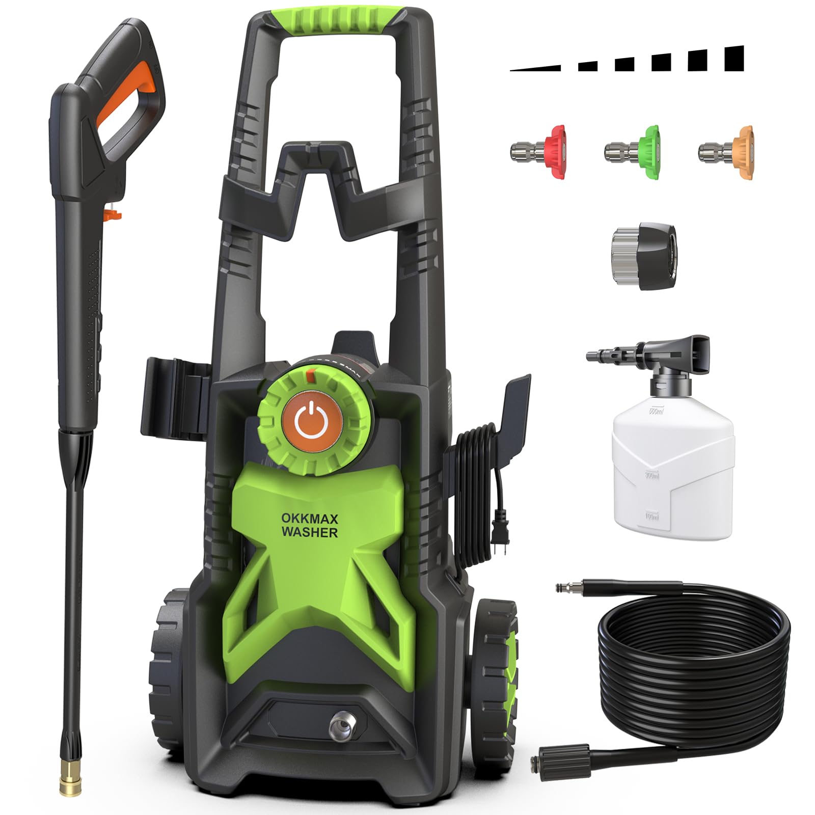 Upgraded Adjustable Pressure Washer, Electric Pressure Washer, High ...