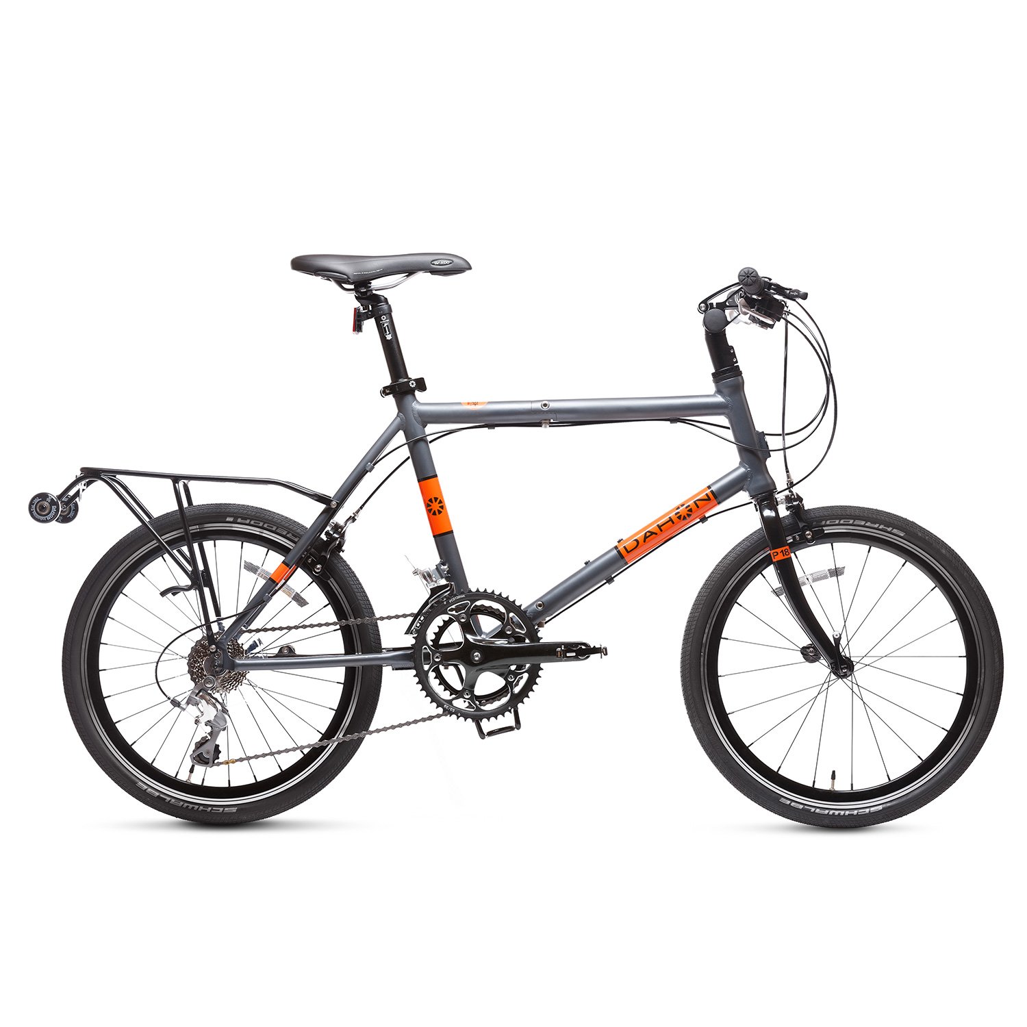 Dahon Dash P18 Folding Bike, Grey/Orange, 20 ".: Amazon.co.uk: Sports ...