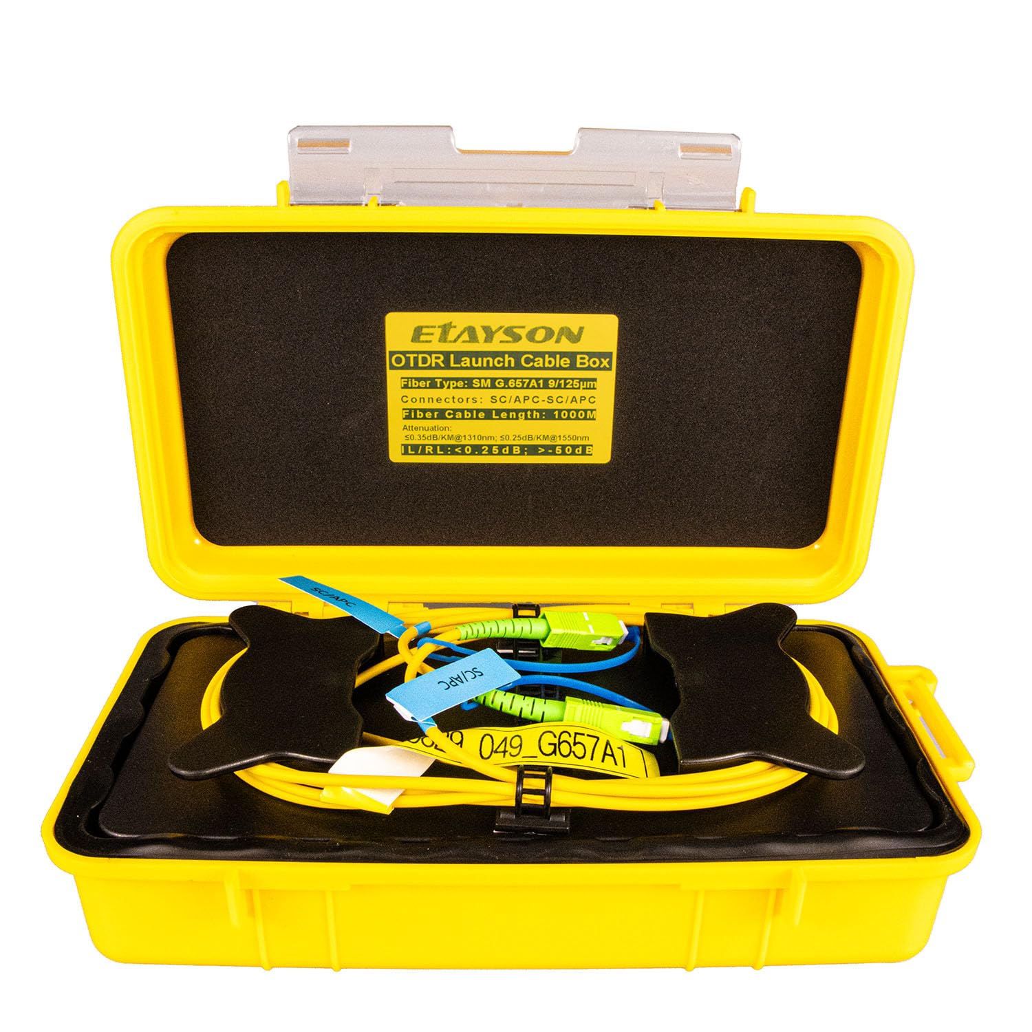 Etayson Fiber Optic OTDR Launch Cable Box G652D Single Mode 9/125 with ...