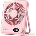 Amazon.com: WHATOOK Small Desk Fan Personal Fans: 2000mah 10 Hours ...