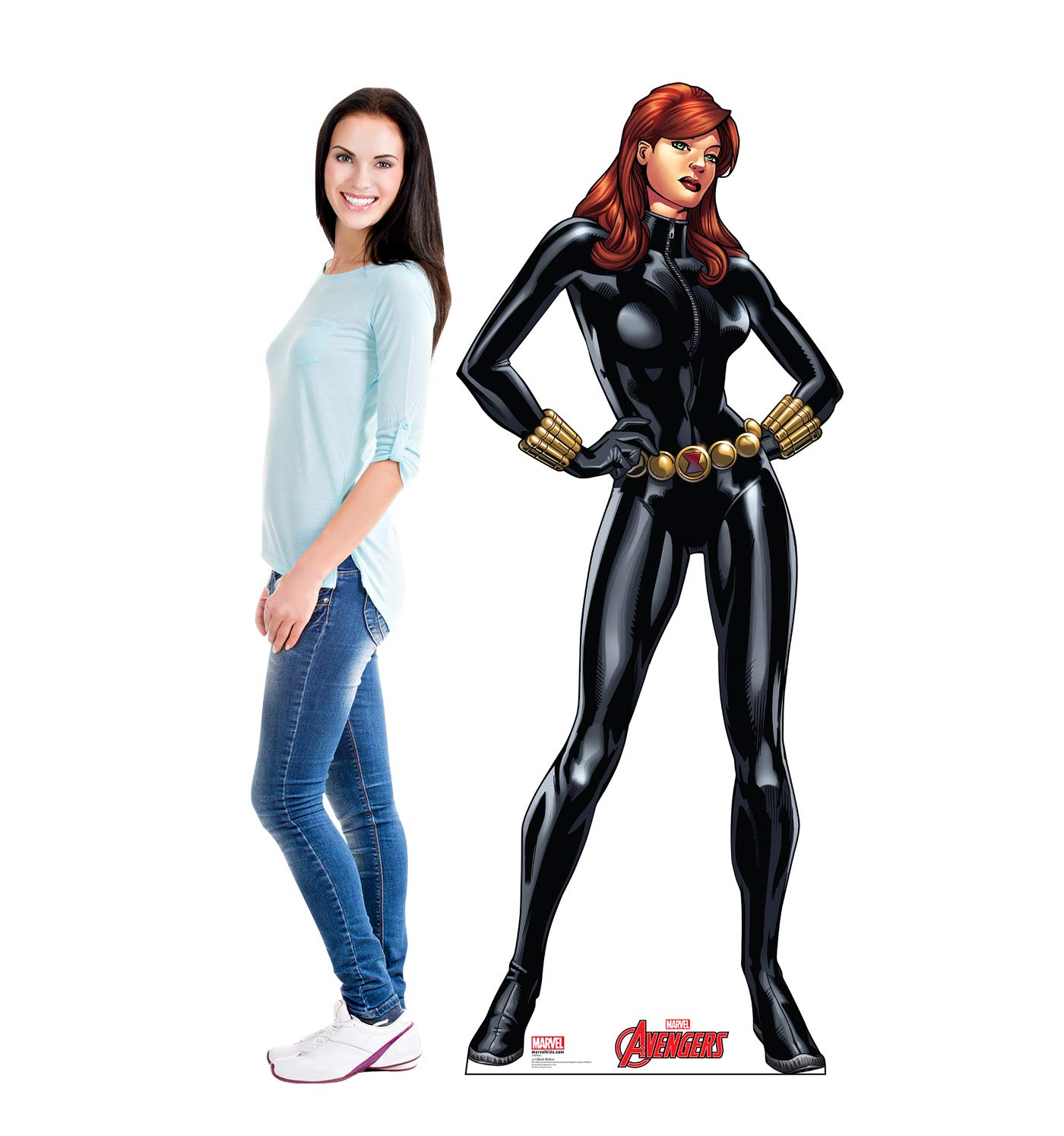 Mua Cardboard People Black Widow Life Size Cardboard Cutout Standup ...