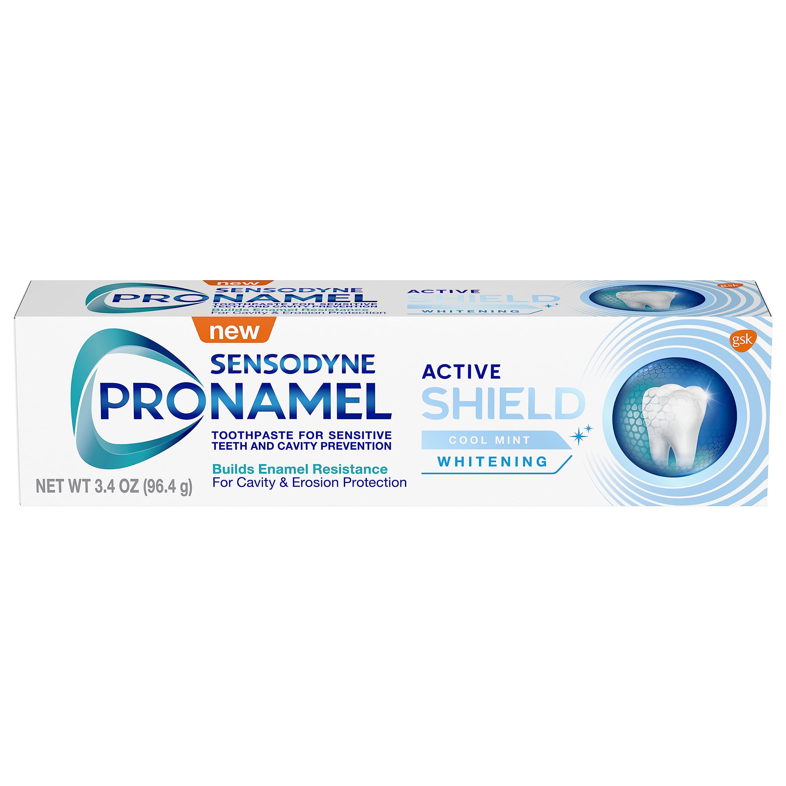 Sensodyne, Pronamel Active Shield Whitening Enamel Toothpaste, 3.4 ...