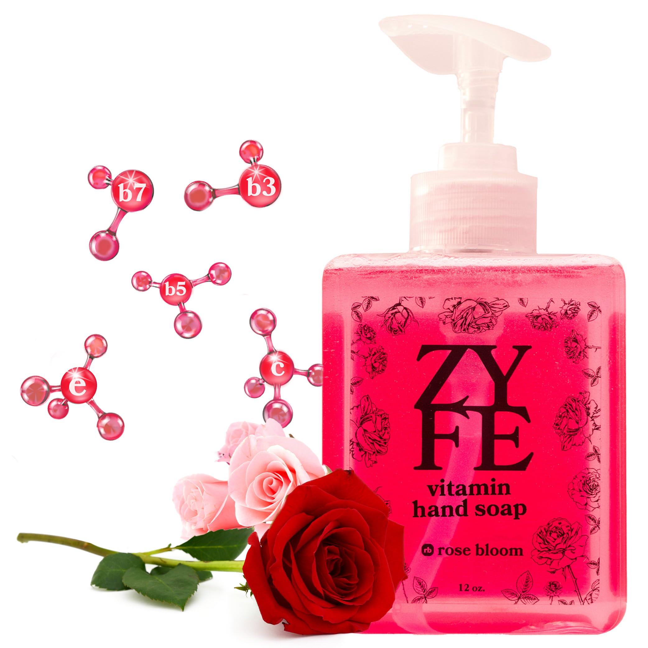 ZYFE Vitamin Hand Soap - Liquid Hand Soap - Natural Plant Derived ...