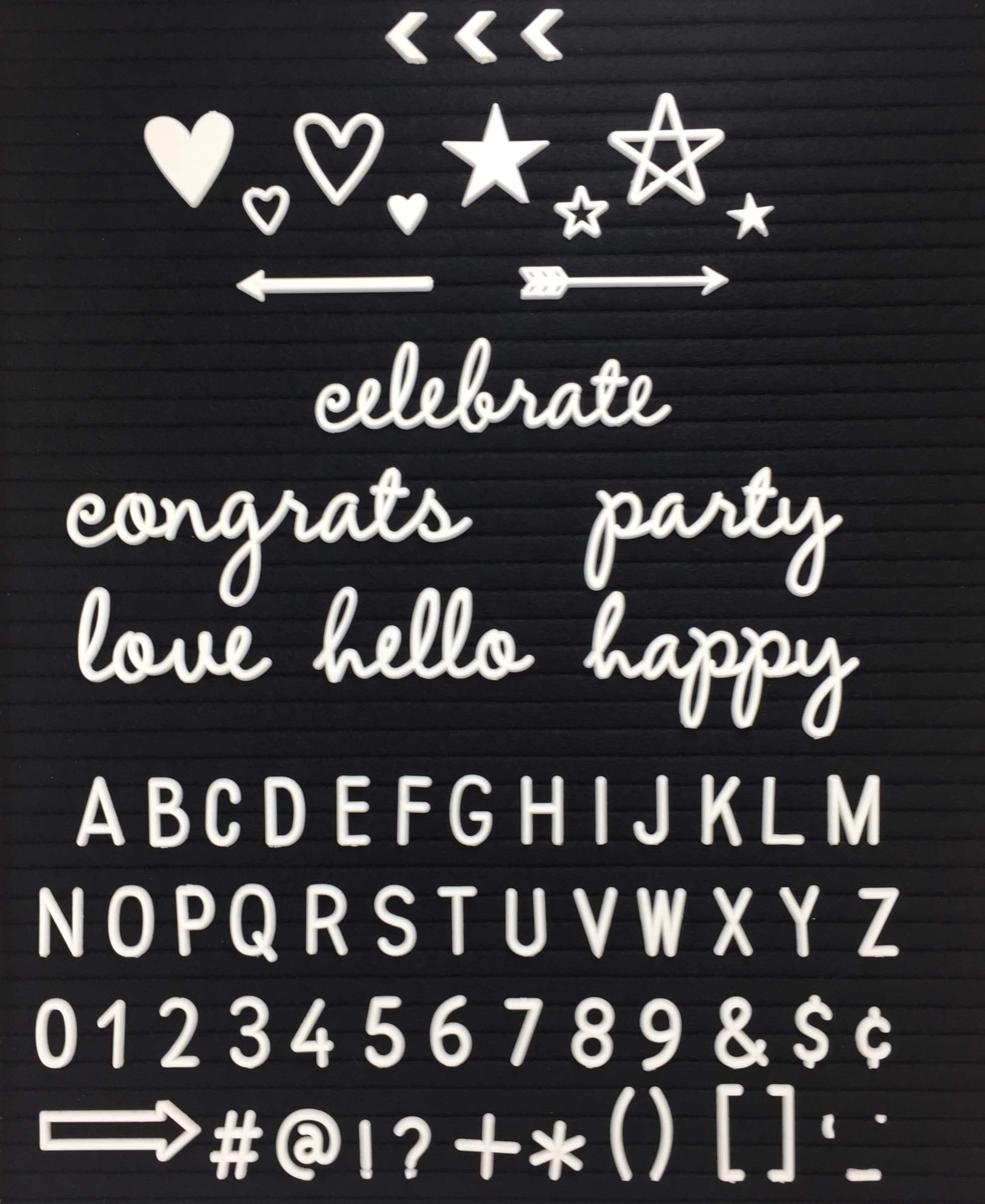 Mua Letter Board Letters and Cursive Words Set - Pure White Color - 674 ...