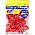 Amazon.com: Darice Red Opaque Pony Craft Projects for All Ages Jewelry ...