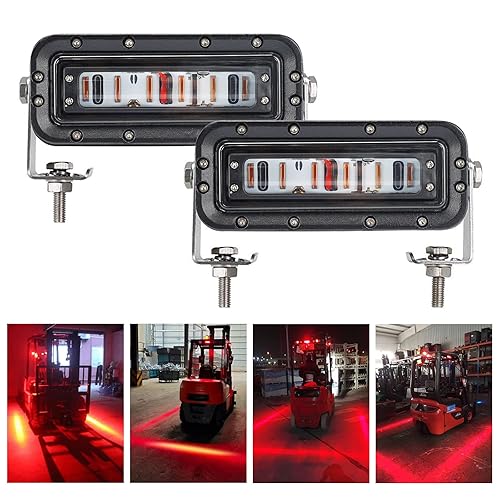 BORDAN Forklift Safety Light LED Upgrade, Red Zone Danger Forklift ...
