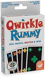 Amazon.com: MindWare Qwirkle Rummy Color Blind-Friendly Edition– Easy ...