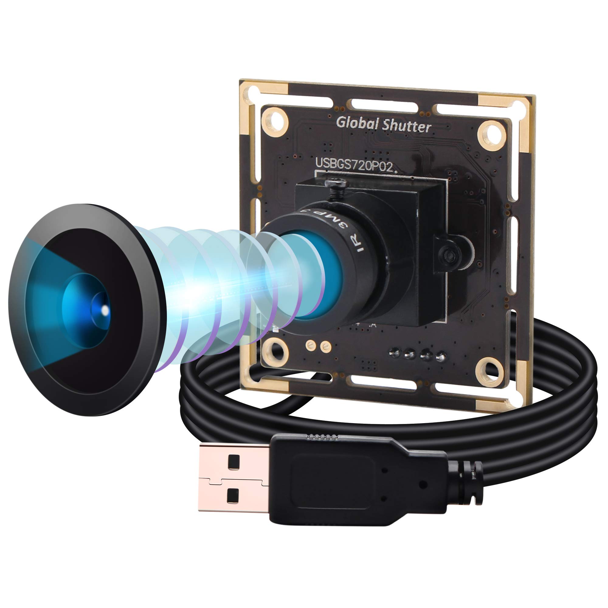 Mua Global Shutter USB Camera Module Wide Angle 720P 60FPS USB Webcam Board for Computer Mini ...