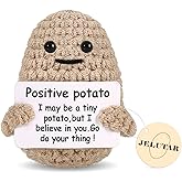Amazon.com: UTEMAN Mini Funny Positive Potato, 3 inch Knitted Potato ...
