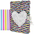 Amazon.com: VIPbuy Magic Reversible Sequin Notebook Diary Lined Travel ...