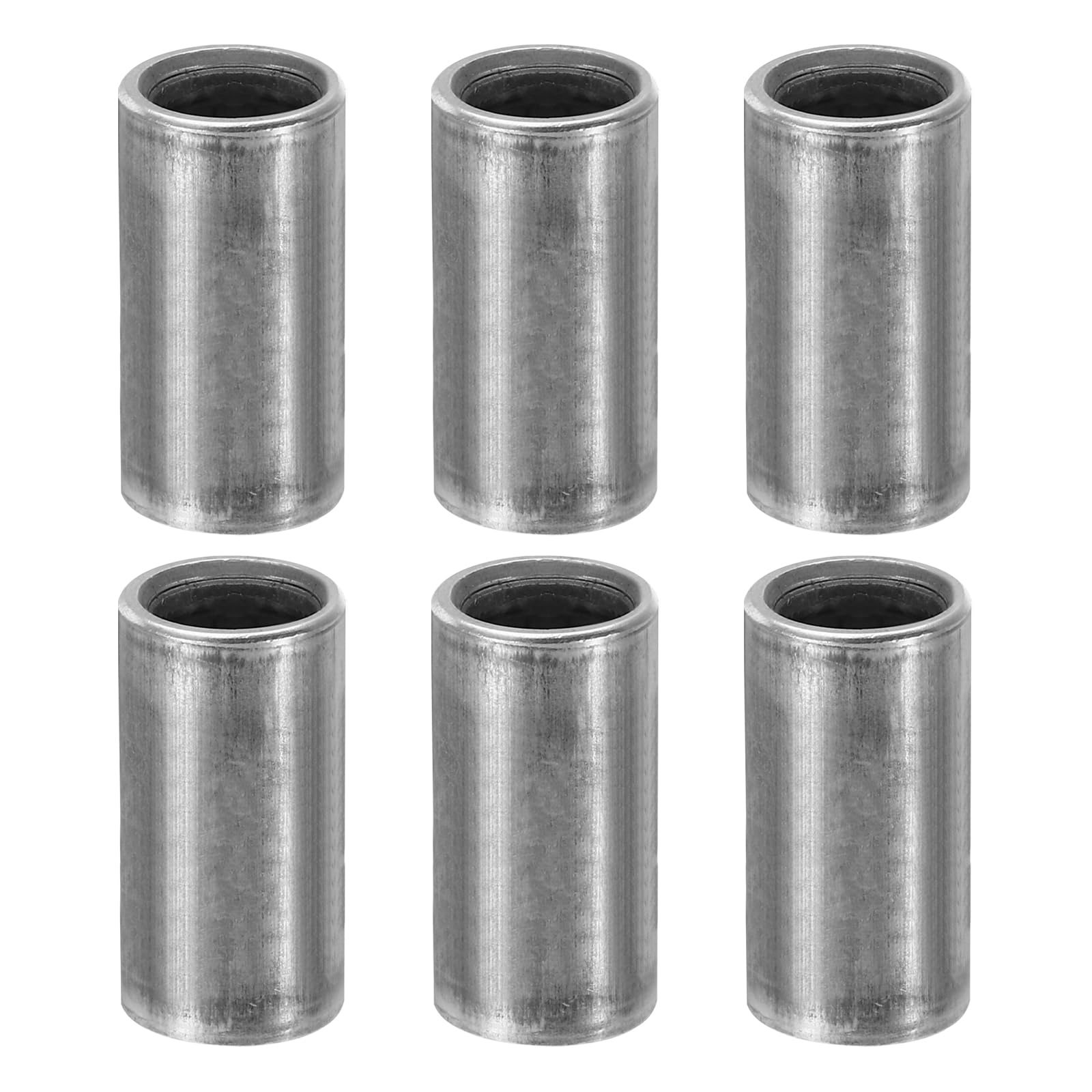 PATIKIL M8 Steel Spacers, 6 Pcs Metal Spacers Steel 8mm ID x 12mm OD x 25mm L Carbon Steel ...