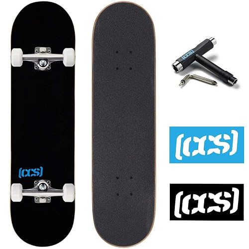 [CCS] Logo Skateboard Complete Black 8.25" - Maple Wood - Professional ...