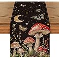 Amazon.com: Artoid Mode Mushroom Moon and Moth Fall Table Runner ...