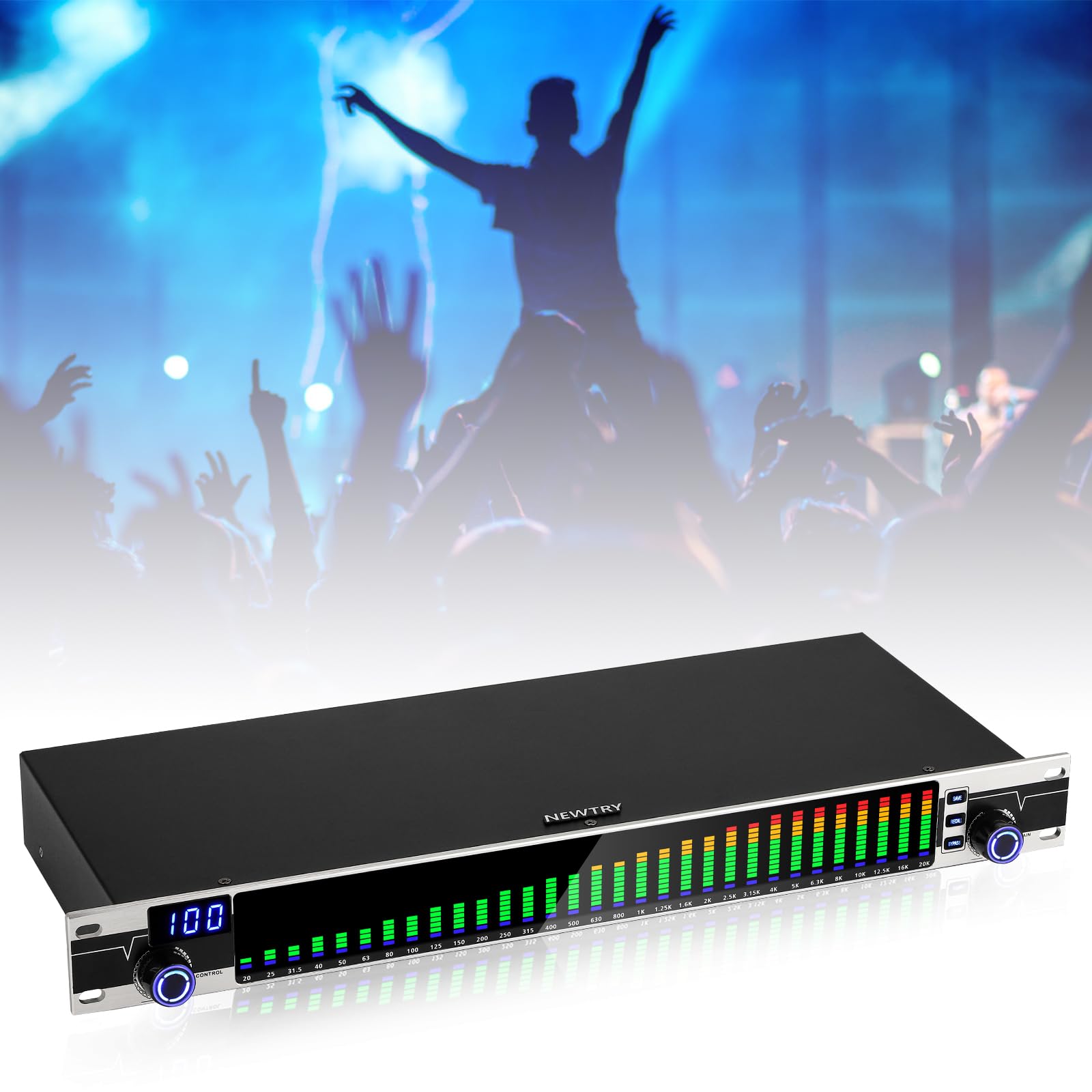 Mua NEWTRY Home Audio Equalizer, 31-Band Audio Spectrum Analyzer, 1U ...