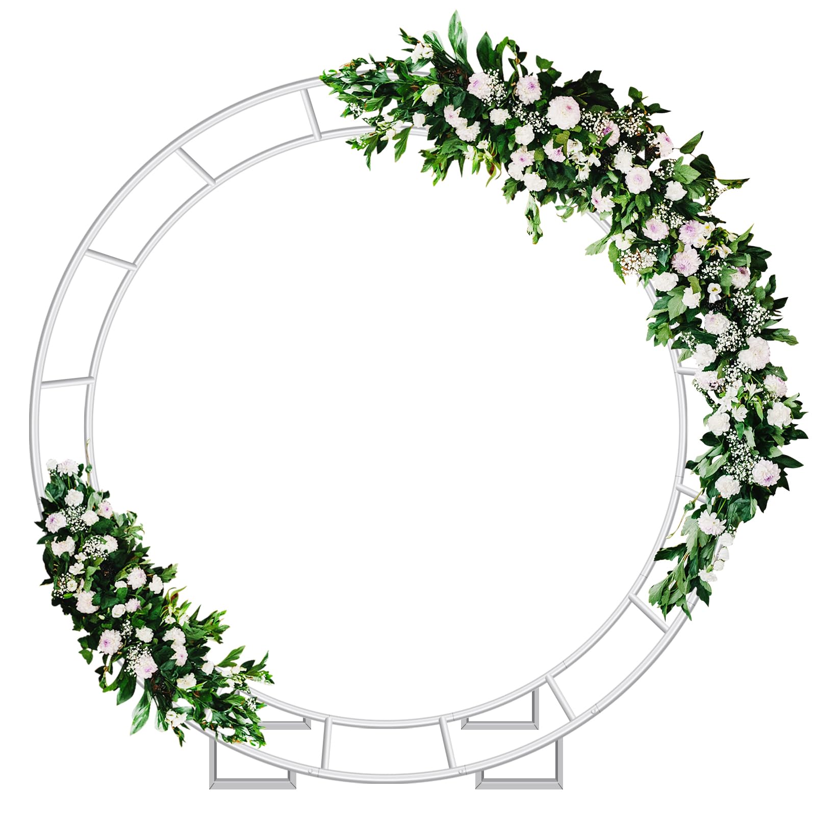 Double Round Backdrop Stand 6.5FT,Double Tubes Circle Balloon Arch ...