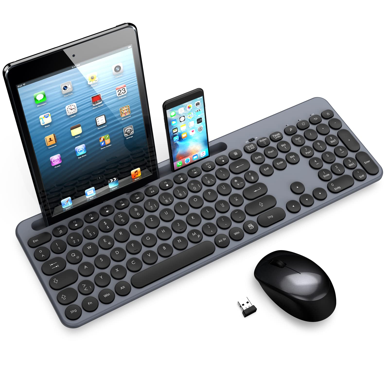 Mua LeadsaiL Keyboard Mouse Sets Wireless, Ergonomic Mouse and Keyboard ...