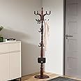 Amazon.com: GAMNOF Wood Coat Rack Freestanding, Wooden Entryway Tree ...