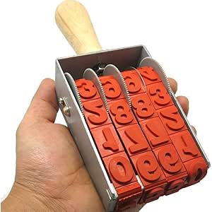 4 Digit Extra Large Number Stamp for Box. Rubber Rotating Wheel (2XL ...