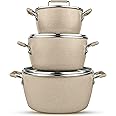 Amazon.com: Granitestone 6 Pc Pots and Pans Set Non Stick, 1.5Qt, 3Qt ...