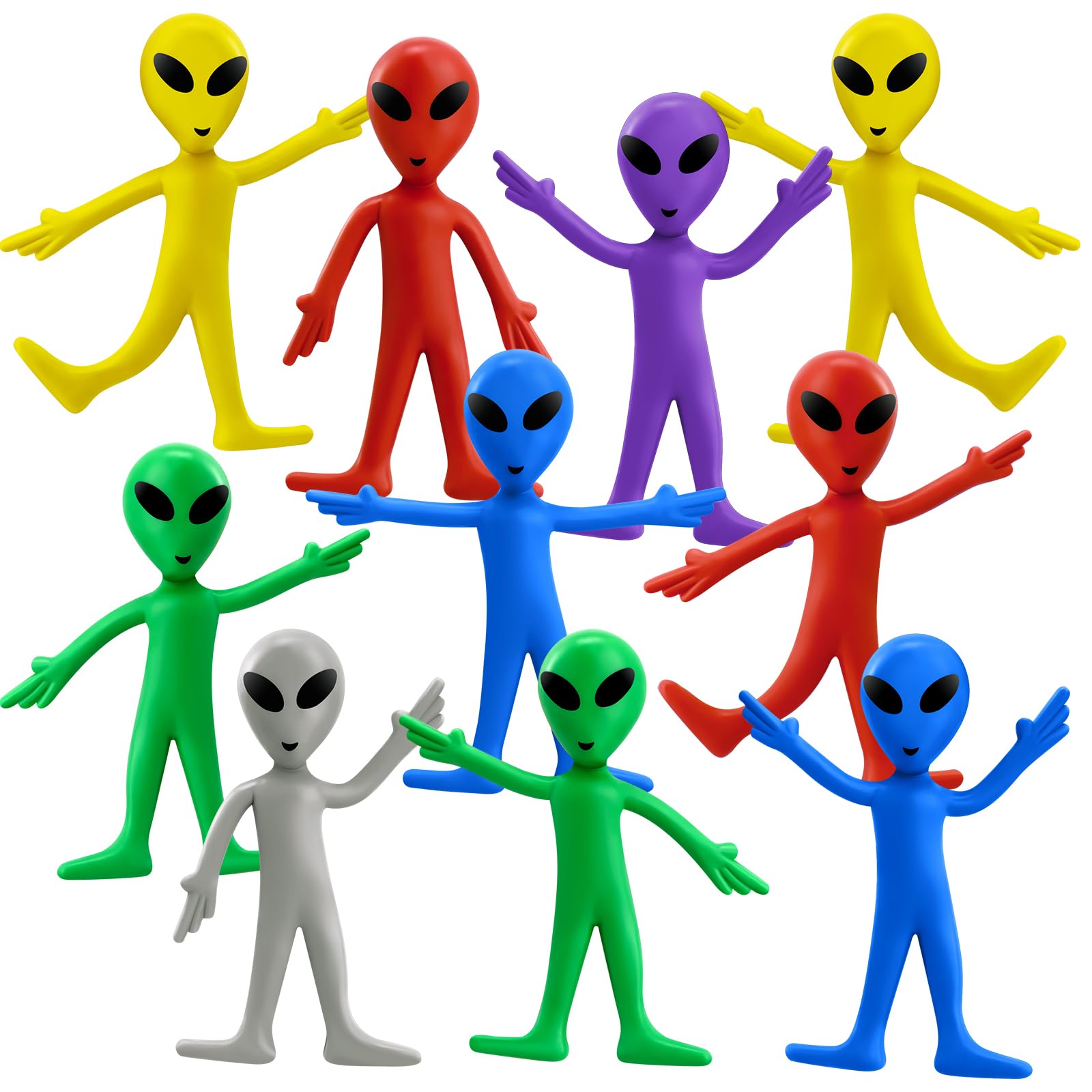Mua 24 Pcs Bendable Alien Figures Bendable Alien Toys Multicolor Bendy ...