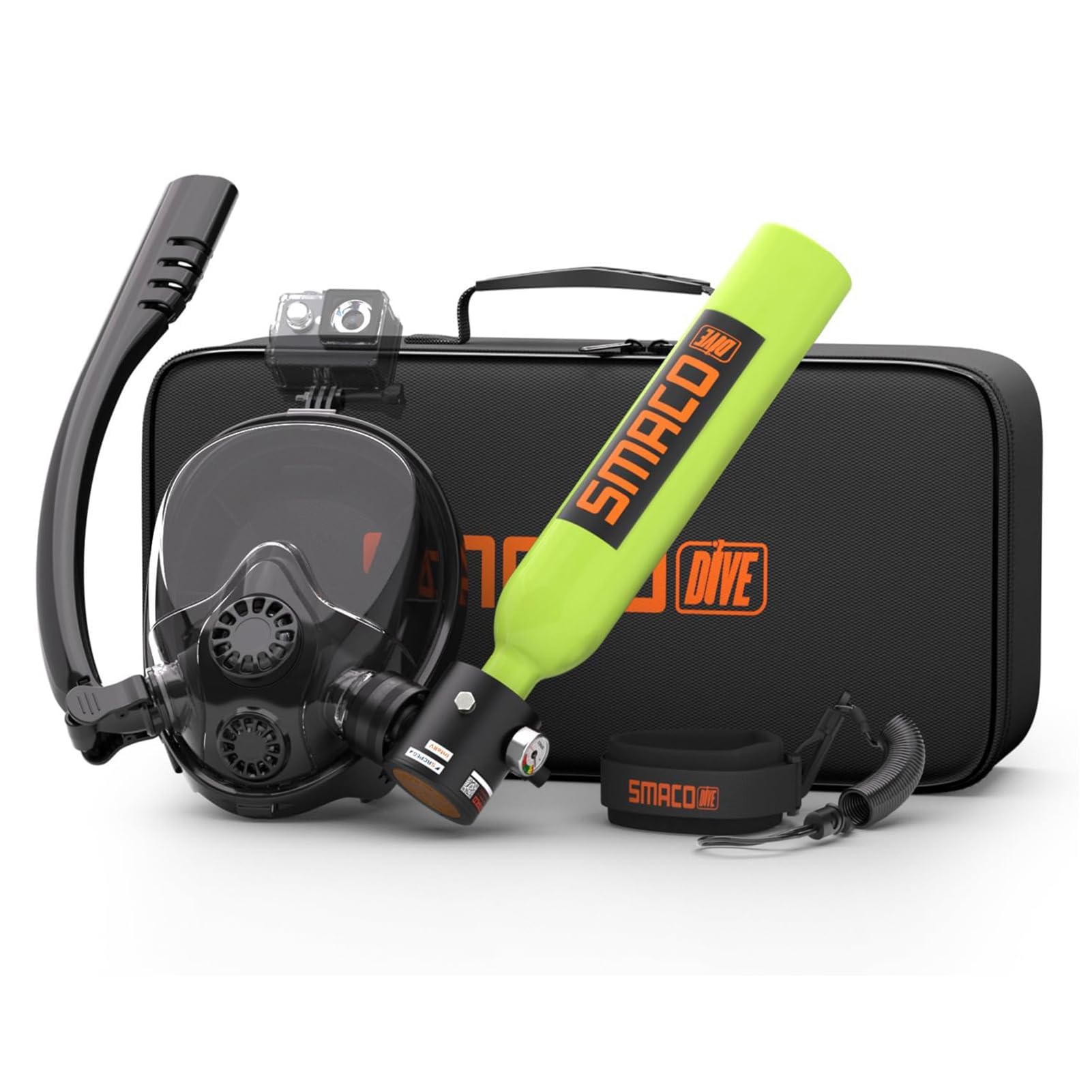 SMACO Scuba Tank with Sub-Mask Mini Scuba Tank 0.5L Provide up to 10 ...